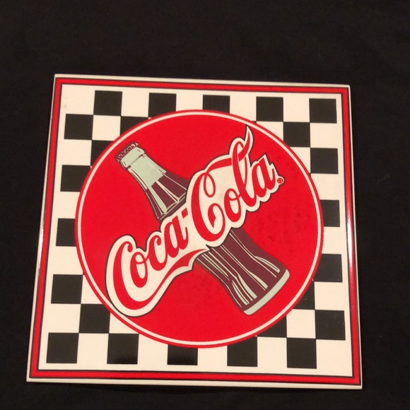Coca Cola | Kitchen | Cocacola Tile Trivets 4 Wall Hanging Tiles ...